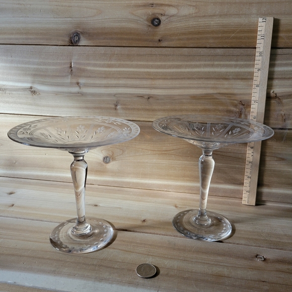 unsure | Kitchen | Vintage Glass Compote Dish | Poshmark